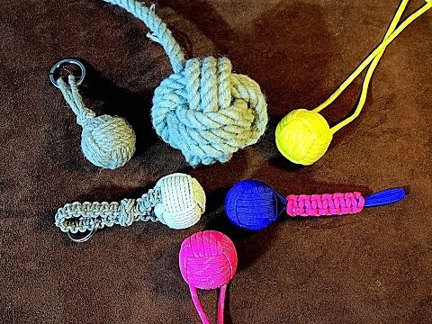 How to Tie the Monkey Fist Heaving Line or Monkey Fist Key Fob?
