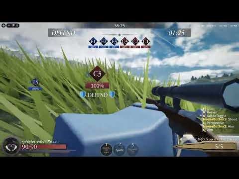 Playing Entrenched on Roblox