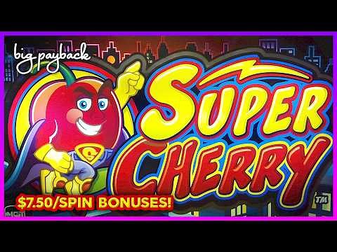 Super Cherry Slot - ON THE BIG BET - ALL BONUSES!