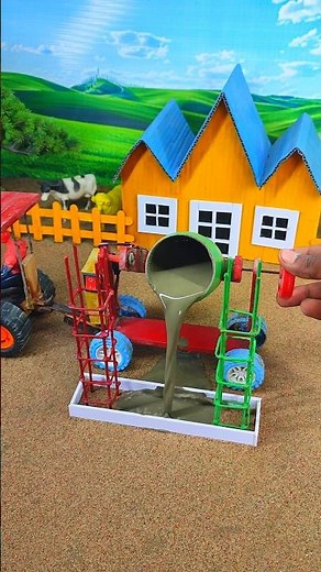 diy tractor construction machine science project | mini tractor video | #shorts #youtubeshorts