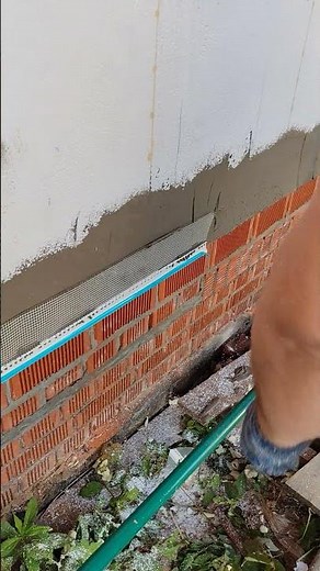 How to install a drip cap with mesh where the facade meets the baseboard. SFTK Wet Facade with PP...