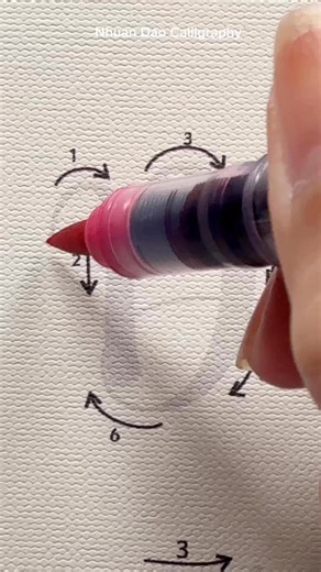 How to Write Letter D— Easy Tutorial for Beginners #nhuandaocalligraphy #brushlettering | Nhuan Dao Calligraphy