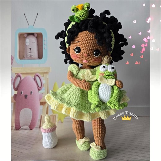 Princess TIANA Crochet Pattern (turkish/english) - Etsy