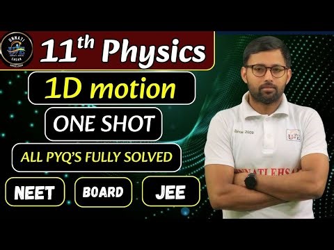 "Class 11 Physics | Motion in a Straight Line (1D Motion) One Shot | NEET 2026 | JEE 2026 | Boards"
