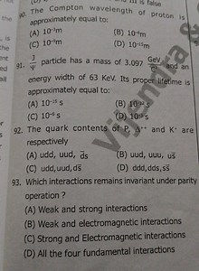 The Compton wavelength of proton is approximately equal to:(A)... | Filo