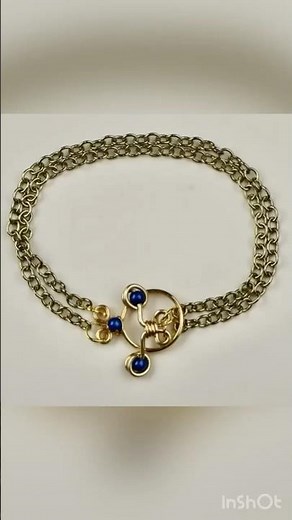 Double loop toggle clasp. Full tutorial on YouTube. #braceletmaking #bracelettutorial