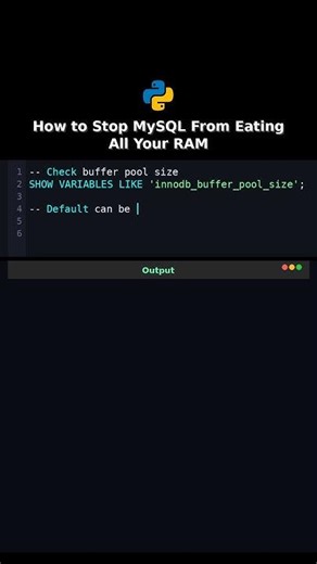 How to Stop MySQL From Eating All Your RAM #memory