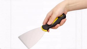 3D Printer Spatula Metal Spatula 3D Printer Removal Tool Scrapper Spatula, Rubber Handle Stainless Steel Metal Tool Precision Stainess Steel Knife, 3D Printer Spatula Removal Tool