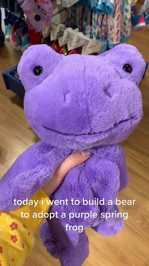 Building a Bear: Lavender the Spring Frog and Her Adopted Children