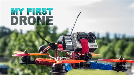 My first drone + how to make inflatable gates for FPV drone races