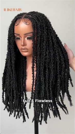 Afro-inspired butterfly locs that look natural from every angle. #ilikehairwig