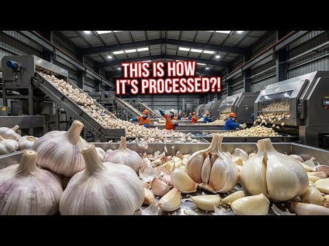 Inside a Modern Factory: The High-Speed Garlic Processing Line
