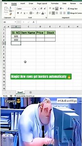 Auto Add Borders in Excel Instantly! ⚡ | Smart Conditional Formatting Formula #ExcelTricks #ConditionalFormatting #ExcelTips #facebookpostシ | Mr GK
