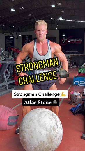 Strongman Challenge 💪🪨 #strongman #fitnesschallenge #bodybuilder