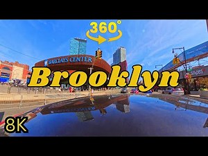 Sunny Summer Drive Down Flatbush [Brooklyn] 360° VR 8k (POV)