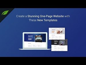 Create a Stunning One-Page Website with These New Templates