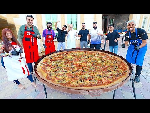 WORLD'S Biggest Pizza with Chef CznBurak In DUBAI !!!