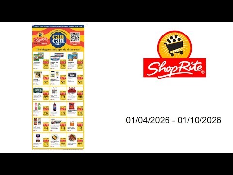 ShopRite Weekly Ad - 01/04/2026 - 01/10/2026
