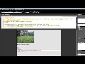 Using Expression Web 4 to create a template