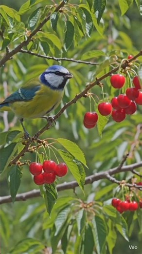 Cherry Tree Growth Timelapse | From Small Plant to Fruiting Tree with Birds Eating Cherries
