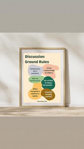 Having discussion ground rules is simple but effective. | Trevor Muir- The Epic Classroom | Facebook