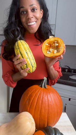 Erica shows you the best tool to remove seeds from squash. #howto #kitchenhack #squash #pumpkinseeds