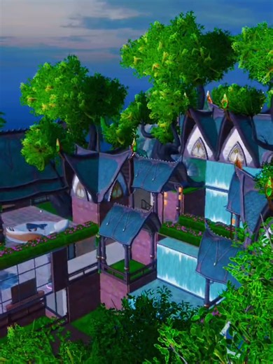 Green Cottage After Rain in Deep Forest - VR Home Design