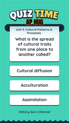 AP HUG Quiz Time! Unit 3 Review