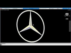 Autocad 3D Mercedes Benz logo Ing. Martín Mestanza