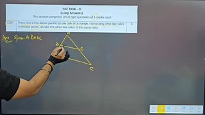 Prove that a line drawn parallel to one side of a triangle...
