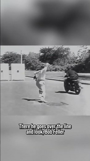 Bob Feller Motorcycle Speed Test. Do You Believe this was over 100 mph?? #mlb