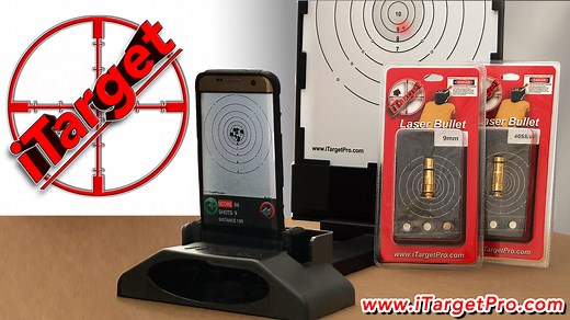 Shoot Your gun in the house using a laser bullet and the iTarget Pro phone app. Safe, Effective and Fun Firearm Training. | ITarget