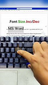 Change Font Size in MS Word WITHOUT Your Mouse – It’s Genius! #MSWordTips #FontSizeHack #KeyboardShortcuts #WordMagic #OfficeHacks #TextFormatting #ProductivityTips #WordShortcuts #WorkSmarter #TypingTricks 🎯 Want to resize text in MS Word without touching the mouse? Here’s the secret keyboard shortcut pros use to instantly adjust font size like magic! 🚀 In this fast & simple tutorial, you’ll learn: How to increase or decrease font size in a flash Perfect for editing large documents or present