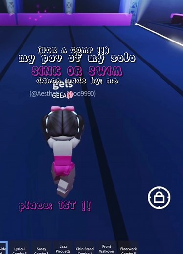 dont mind the other three slots, it was easier to backpack them 😭 - gela #fyp #ora #dancemoms #aldc #roblox #dance #comp