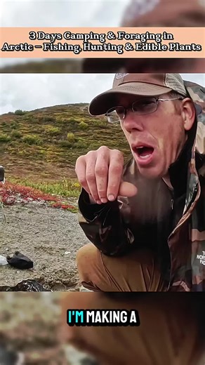 3 Days Camping & Foraging in Arctic Fishing, Hunting & Edible Plants #outdoor #outdoors #outdoorcooking #cook #cooking #survive #survival #survivalskill #camp #camping #bushcraft #alaska