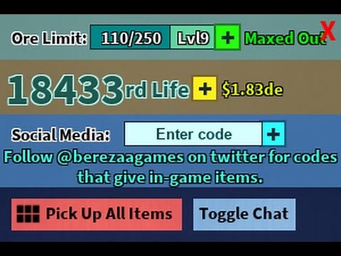 ROBLOX Miner's Haven - Highest Life Rebirth Setup!