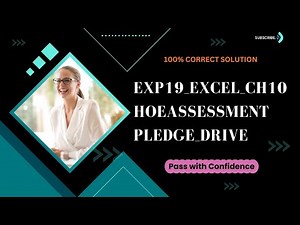 Exp19_Excel_Ch10_HOEAssessment_Pledge_Drive | Step by Step Solution | (Full Walkthrough)