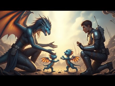 The Dragon Lady Met Her Baby Girls — And A Human Changed Everything | HFY Sci-Fi Story
