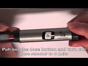 Administer insulin via a Novopen
