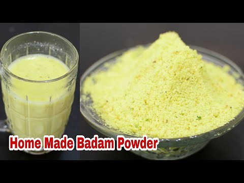 Home Made Badam Powder|How to Make Almond Milk Powder|Badam Milk Powder