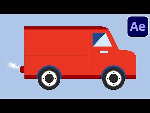CARTOON TRUCK Design & Animation (After Effects Tutorial)