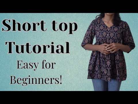 Short Top Cutting and Stitching | Beginner Friendly