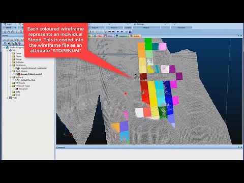 Datamine Studio - Coding a block model using a Wireframe