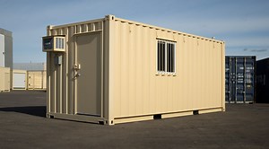 Conexwest Unveils 20ft Ground-Level Mobile Office Container with Integrated Restroom