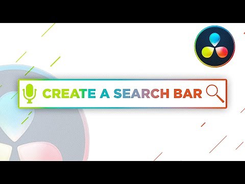 Create a Search Bar Animation in Davinci Resolve