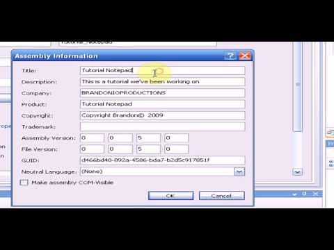 How to create your own software part 8 : Assembly Info/Building