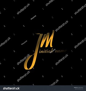 Initial Jm Handwriting Logo Template Vector Stock Vector (Royalty Free) 1800040087 | Shutterstock