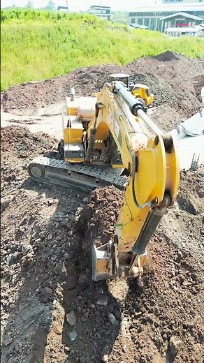 The huge excavators are at work 033