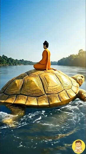 The ladybug transformed into a flying dragon and escorted the Buddha to the temple. #แสงธรรมนำใจ