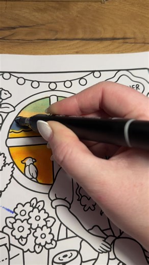 How to Color a Beautiful Window View